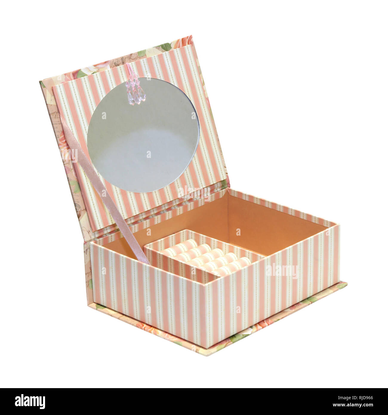 Open jewellery box isolated with clipping path included Stock Photo - Alamy