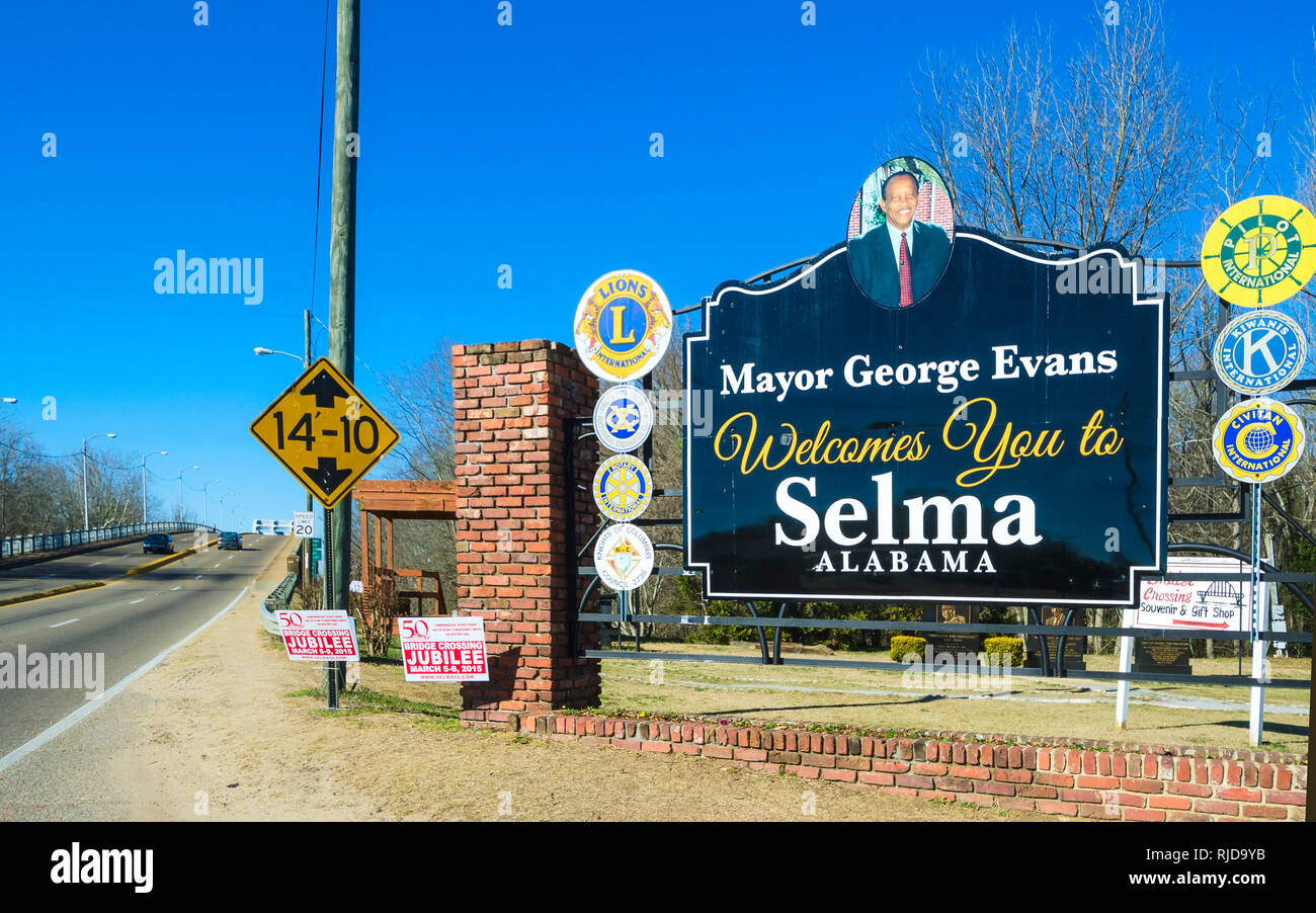 Selma welcome sign hi-res stock photography and images - Alamy