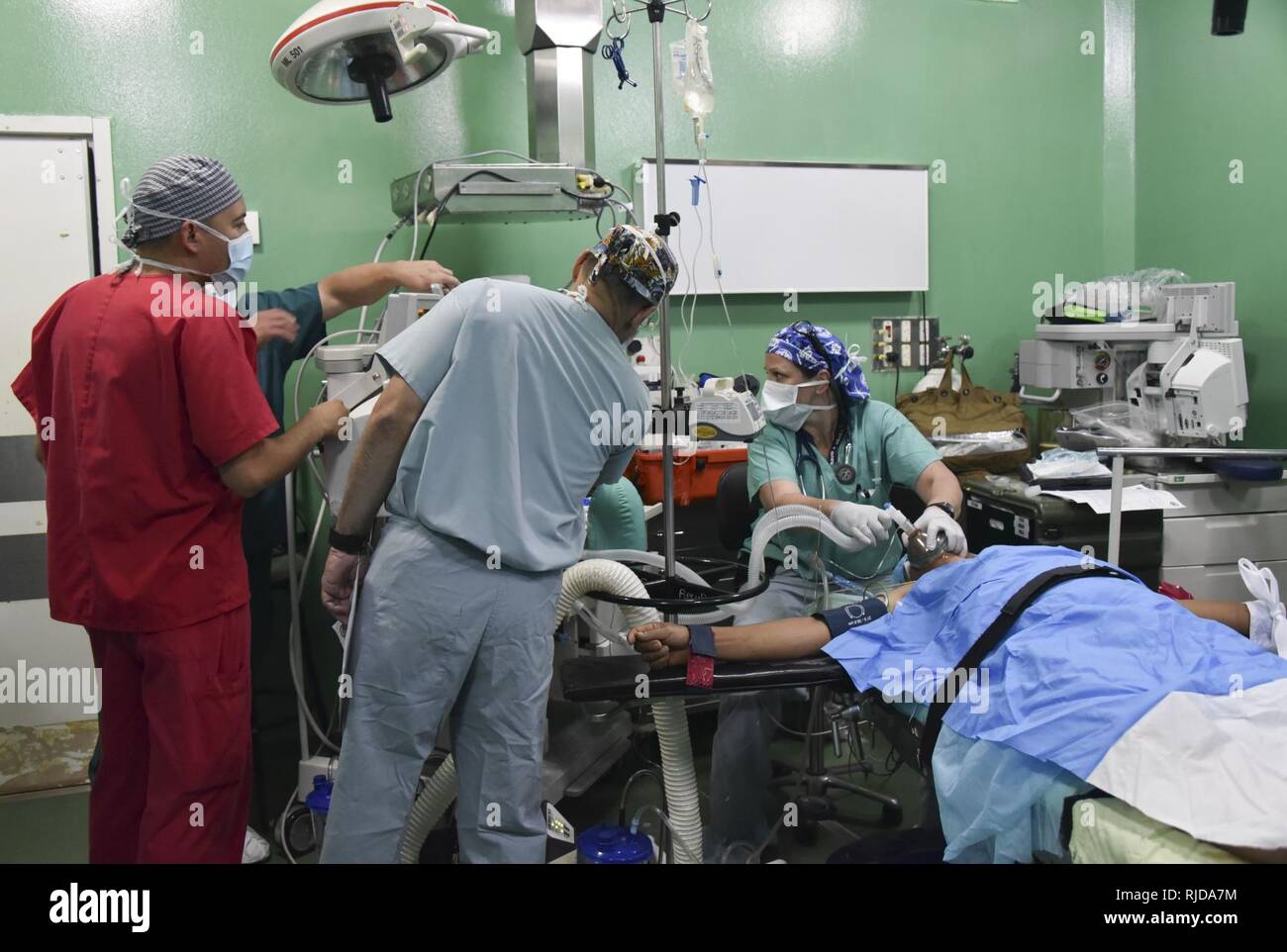 U.S. Army medical personnel with the Joint Task Force-Bravo Mobile ...