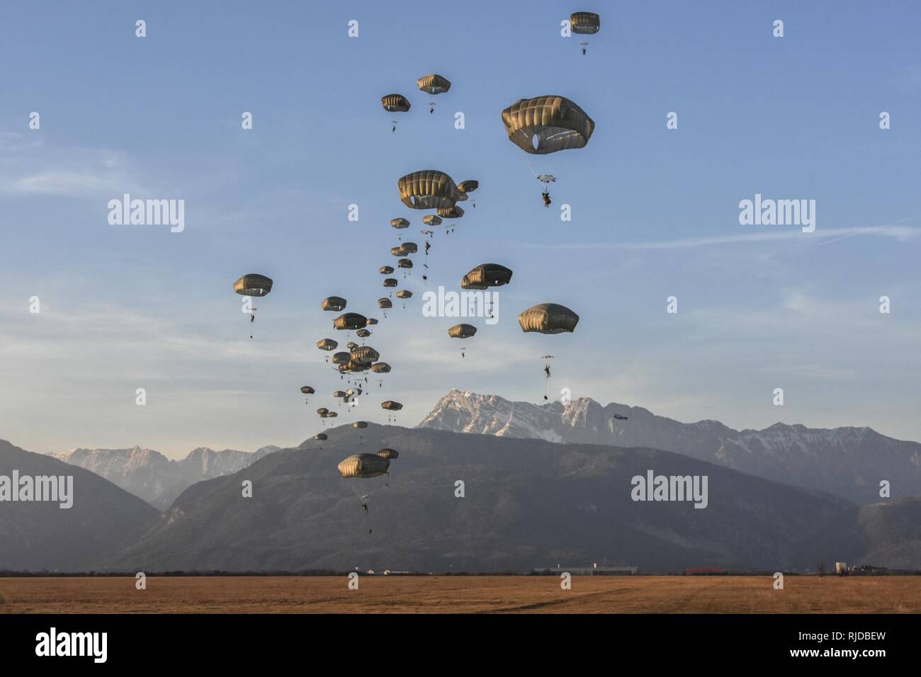 The skies of northern Italy are filled with paratroopers from the 173rd ...