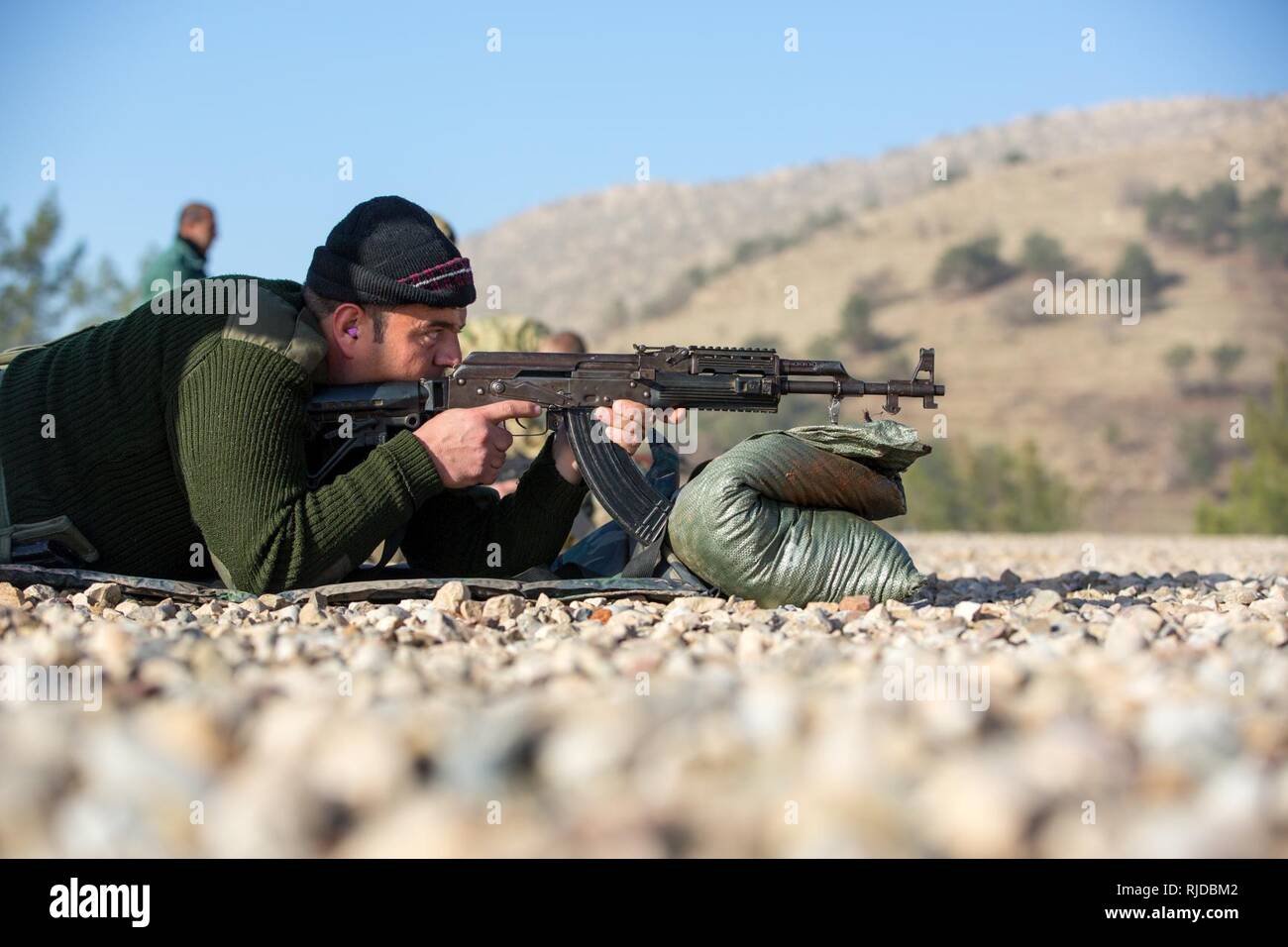 Prone shooting training hi-res stock photography and images - Alamy