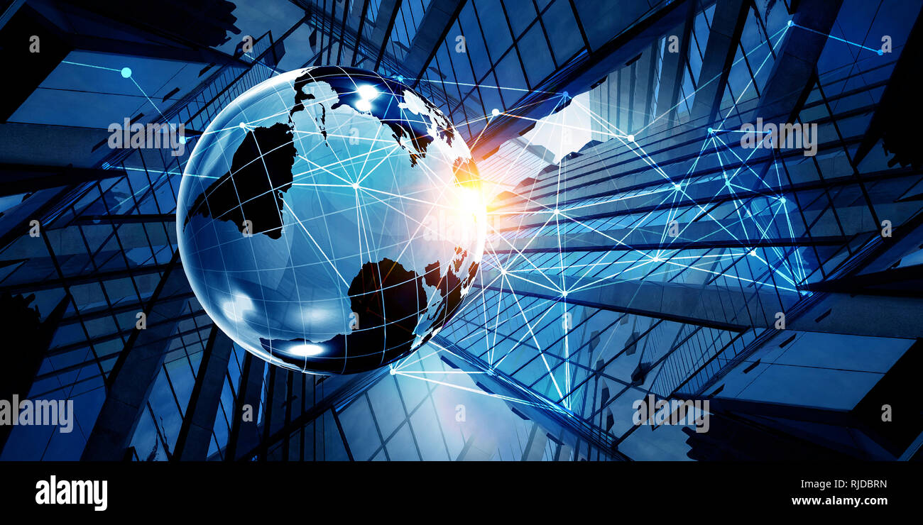 Digital technologies concept line hi-res stock photography and images ...