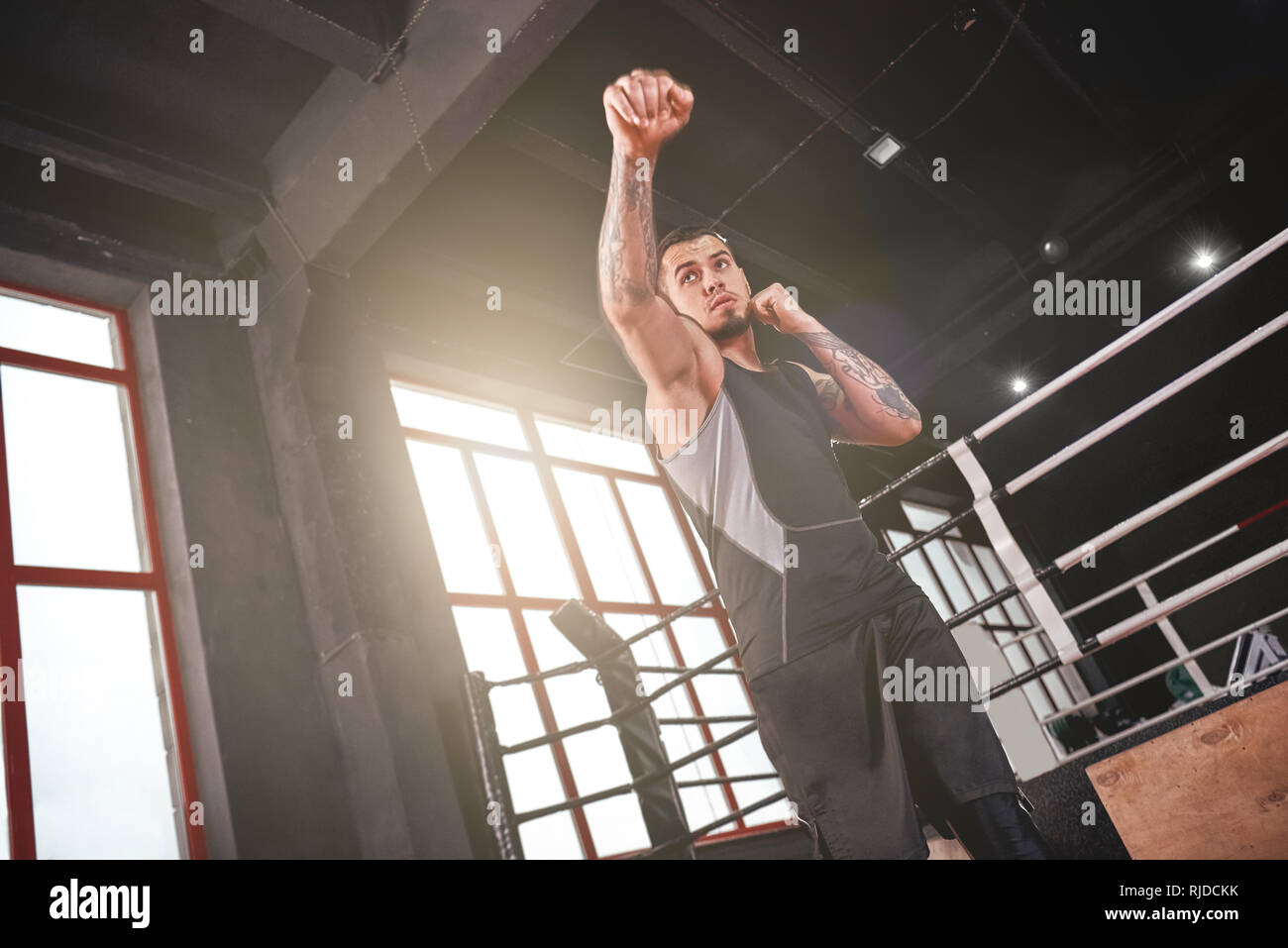 Shadow boxing exercise hi-res stock photography and images - Alamy