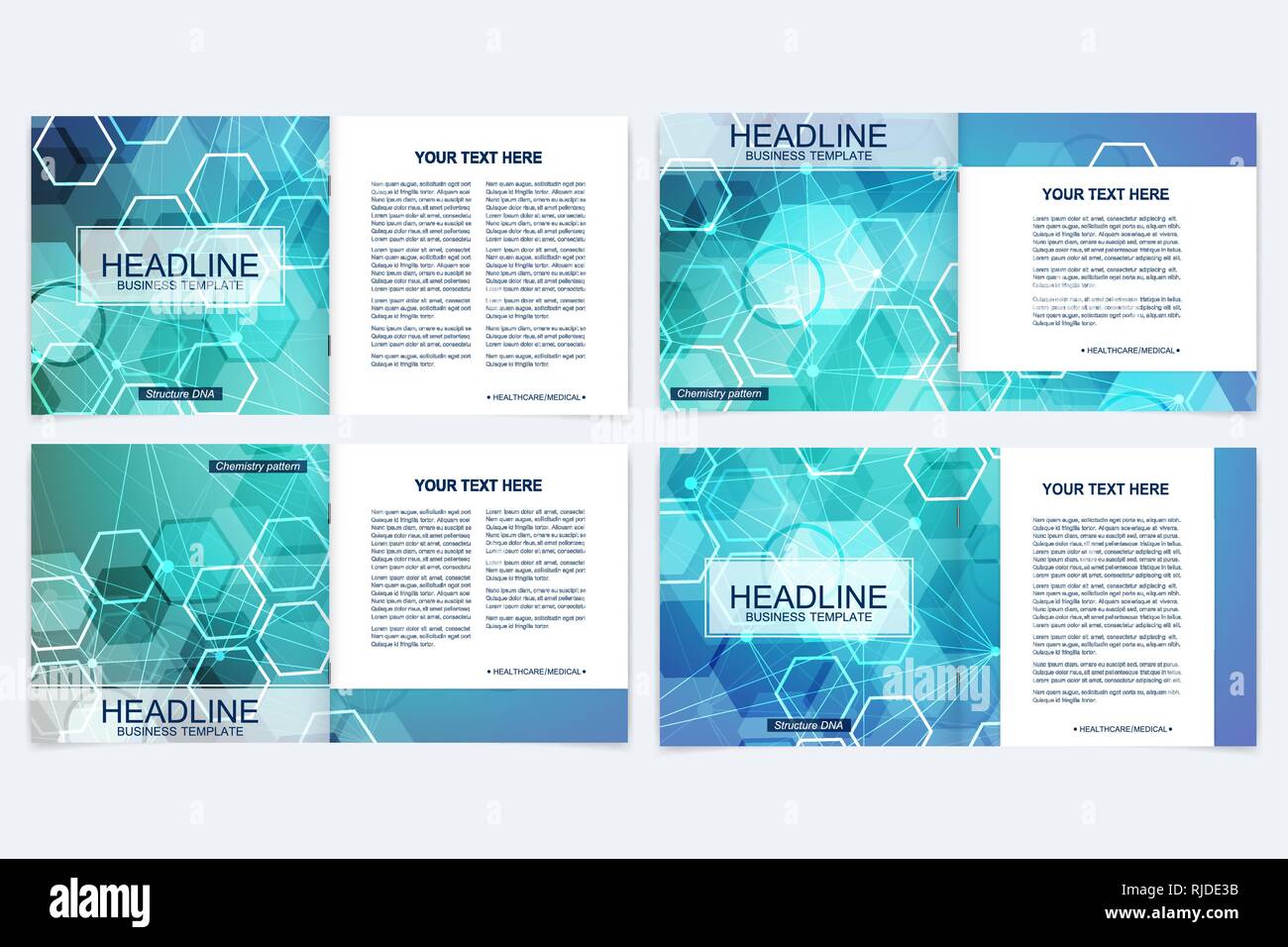 Scientific templates square brochure, magazine, leaflet , flyer, cover ...