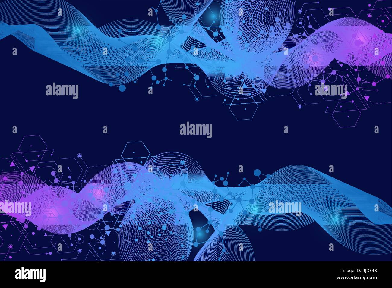 Big Data Visualization Background. Modern futuristic virtual abstract ...