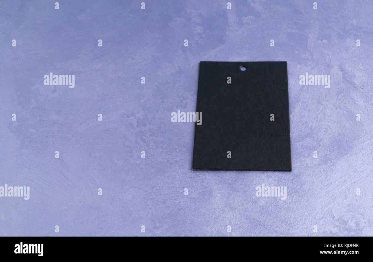 black price tag isolated on decorative textured background Stock Photo ...