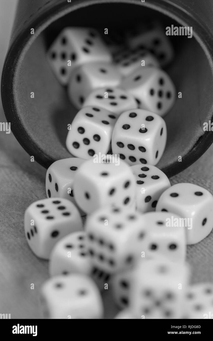 Dice rolling game hi-res stock photography and images - Alamy