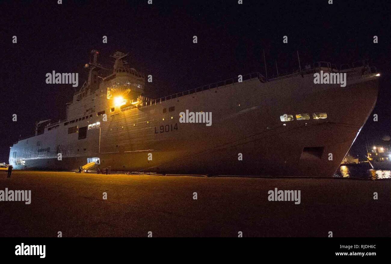 MANAMA, Bahrain (Jan. 18, 2018) The French navy Mistral-class ...