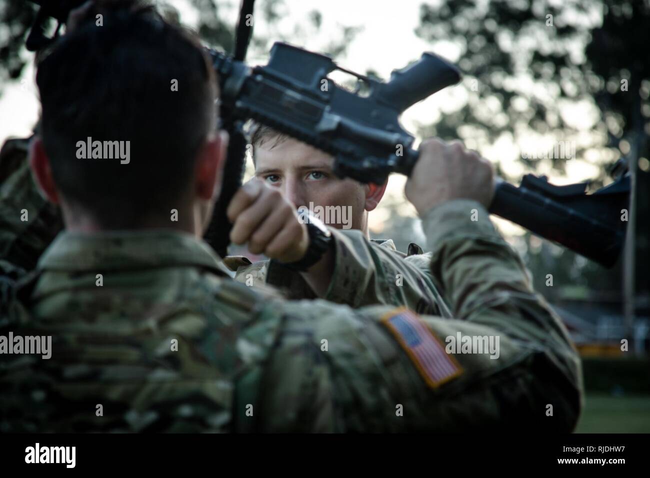 U.S. Army 1st Lt. Andrew Cook of 1st Battalion, 27th Infantry Regiment ...