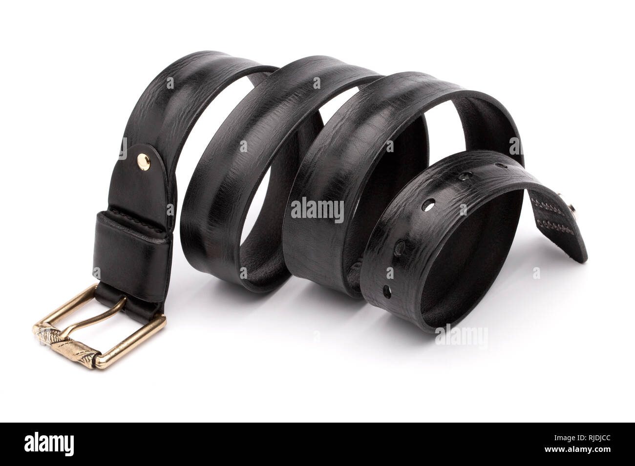 Back twisted belt isolated on white Stock Photo - Alamy