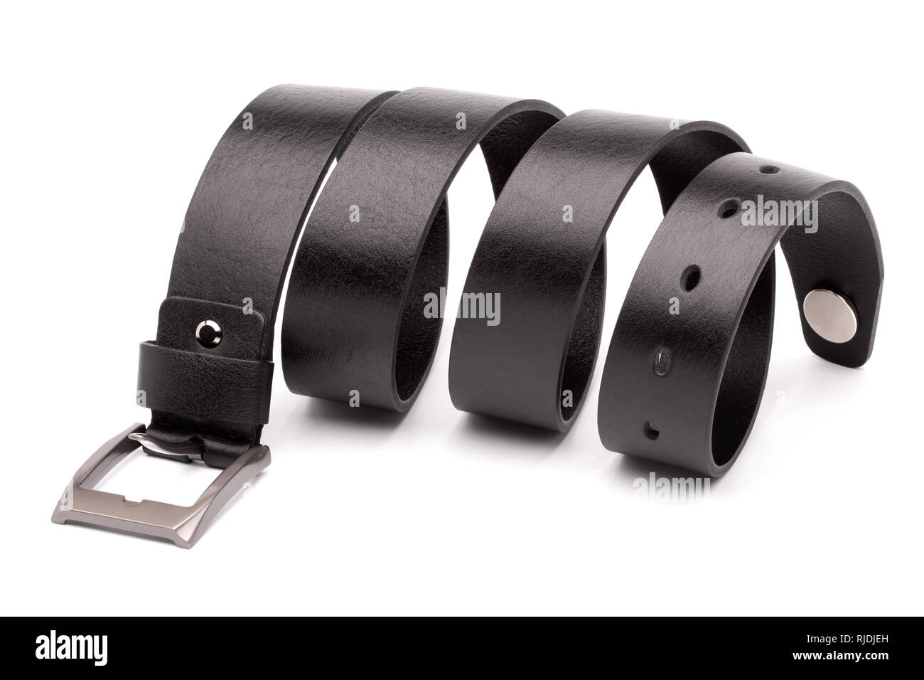 Back twisted belt isolated on white Stock Photo - Alamy