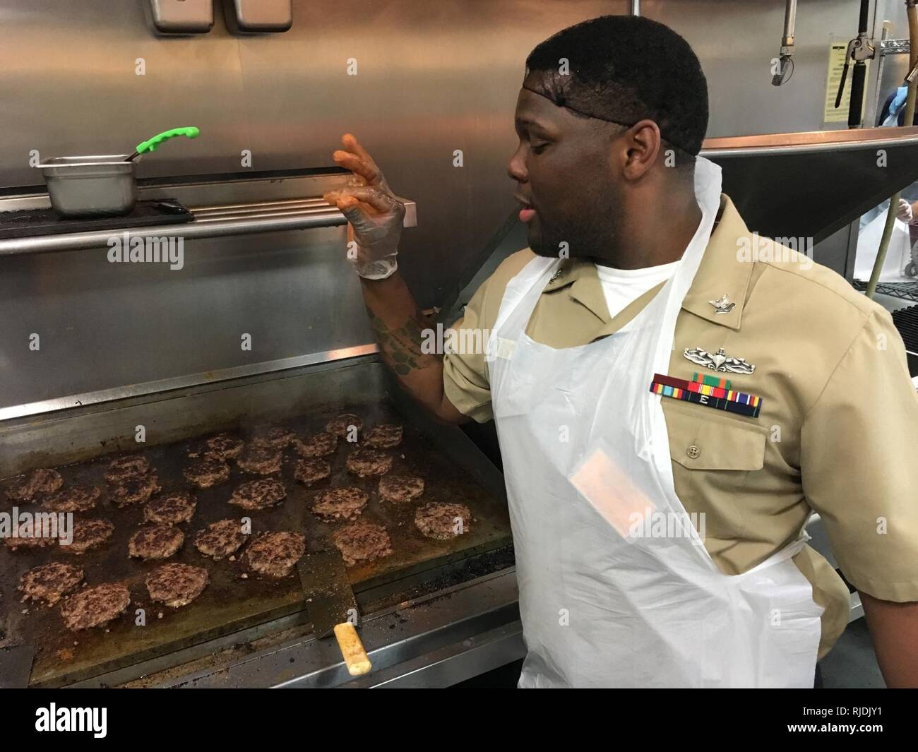 SAN DIEGO (Jan. 24, 2018) Culinary Specialist 2nd Class Jonathan Beck ...