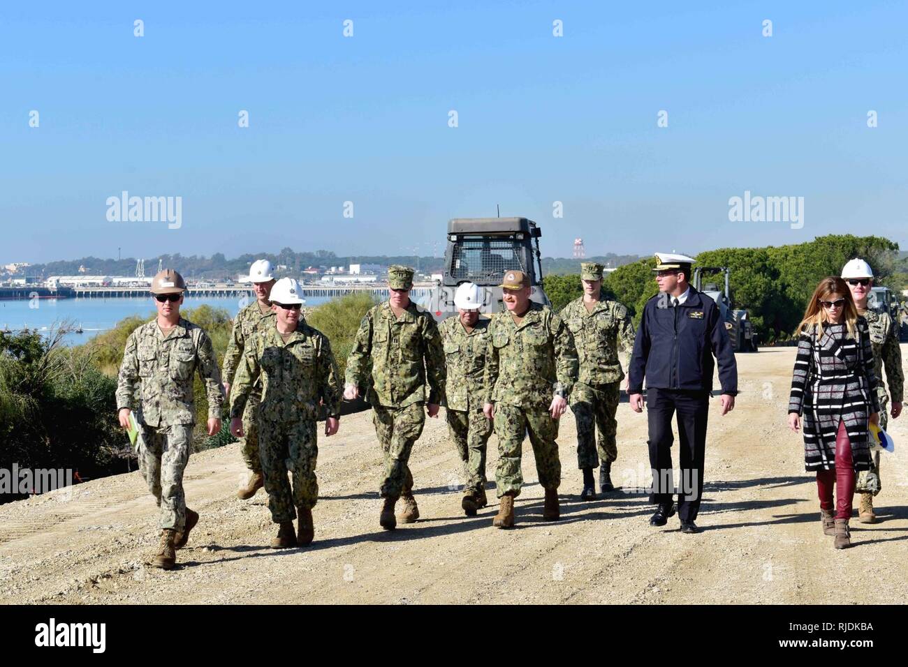 ROTA, Spain (Jan. 19, 2018) Commanding officers from Naval Station Rota ...