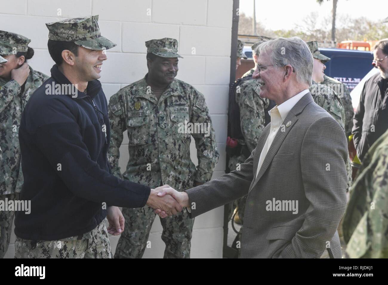 JACKSONVILLE, Fla. (Jan. 24, 2018) Senior Chief Master-at-Arms Javier ...