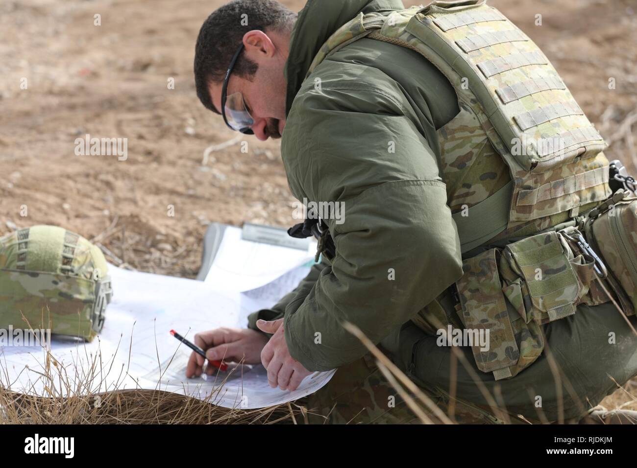 An Australian army trainer acts as the fire direction control for the ...