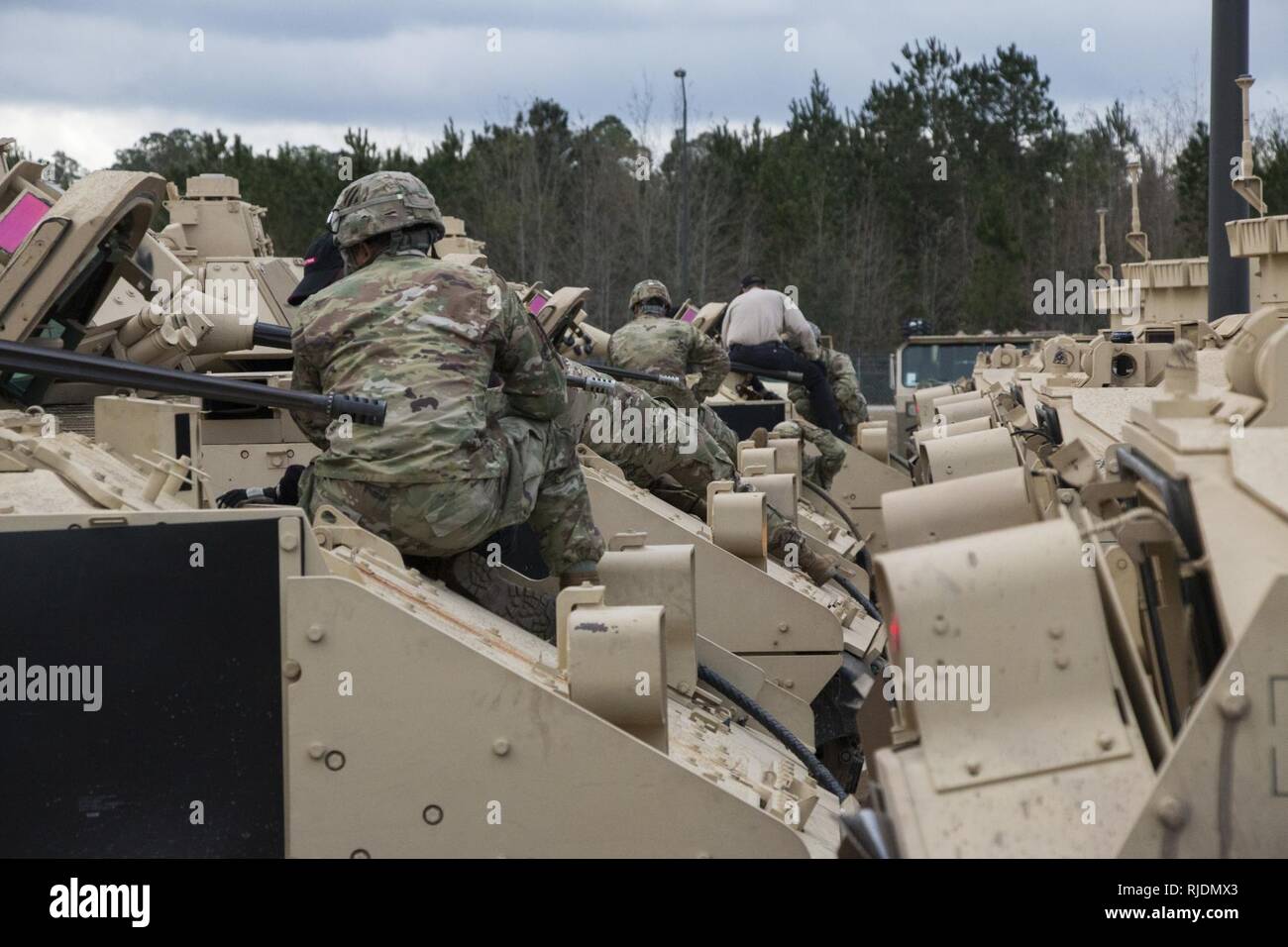 Troopers with 6th Squadron, 8th Cavalry Regiment, 2nd Armored Brigade ...