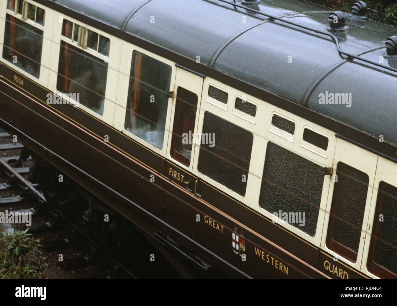British Rail 1st class railway carriage on the Kyle of Lochalsh Line ...
