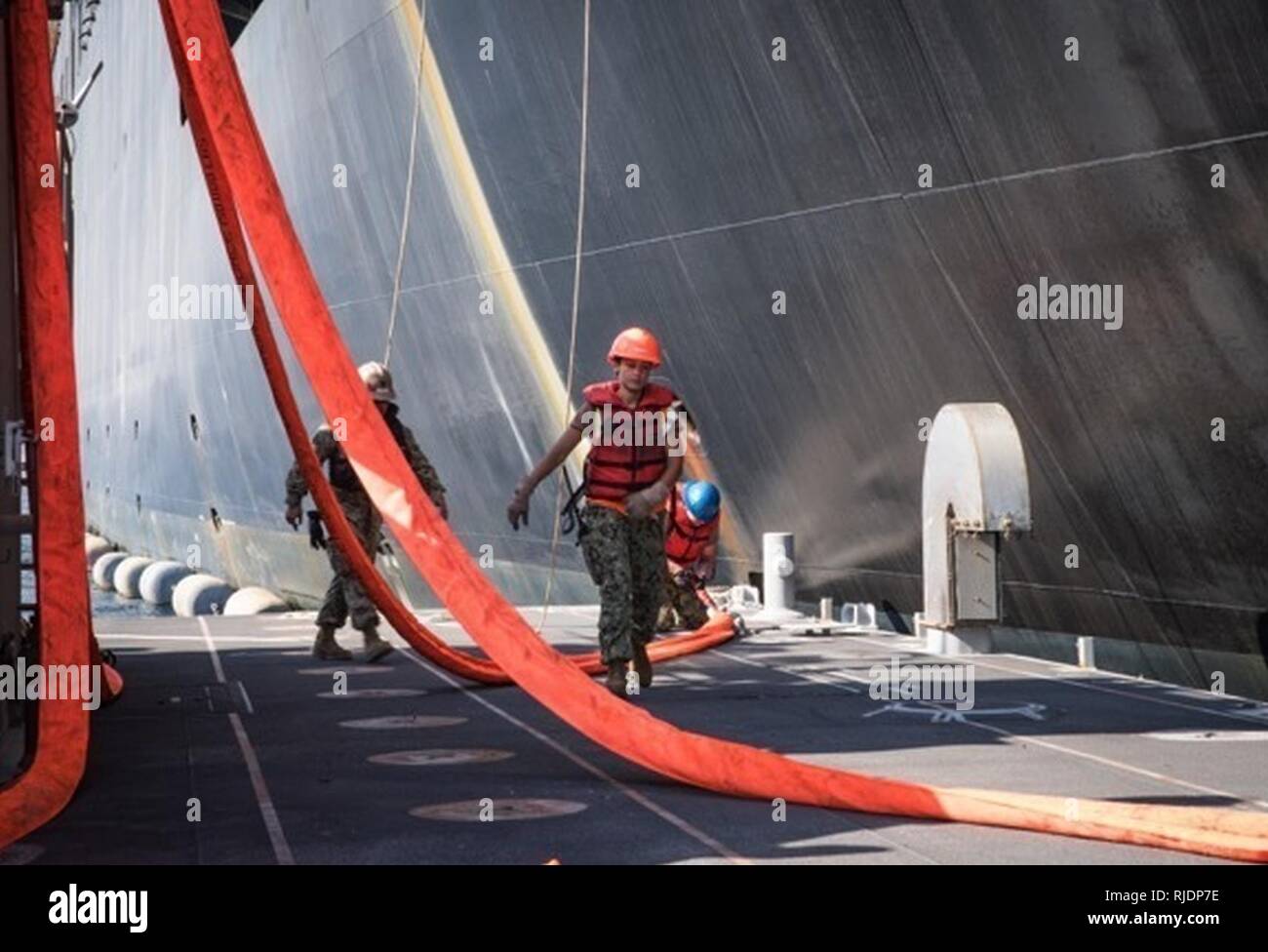 FUJAIRAH, United Arab Emirates (Jan. 18, 2018) U.S. Navy Sailors ...