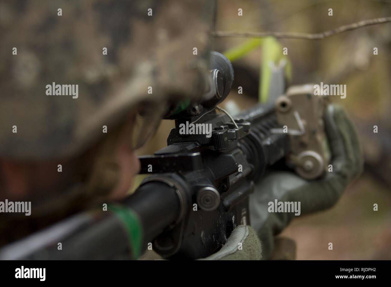 Pvt. Mason E. Mead, student in an Assaultman Course with Infantry ...