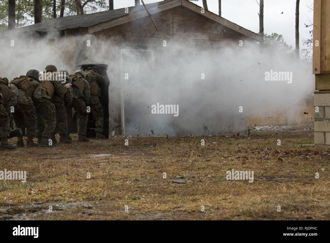 Marines in an Assaultman Course with the Infantry Training Battalion ...