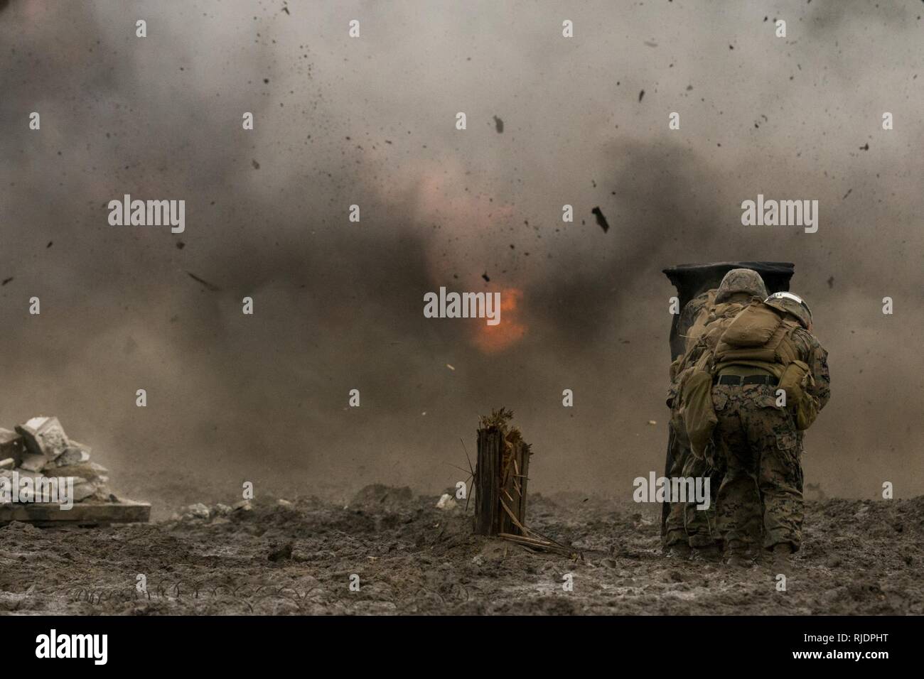 Marines in an Assultman Course with Infantry Training Battalion, School ...