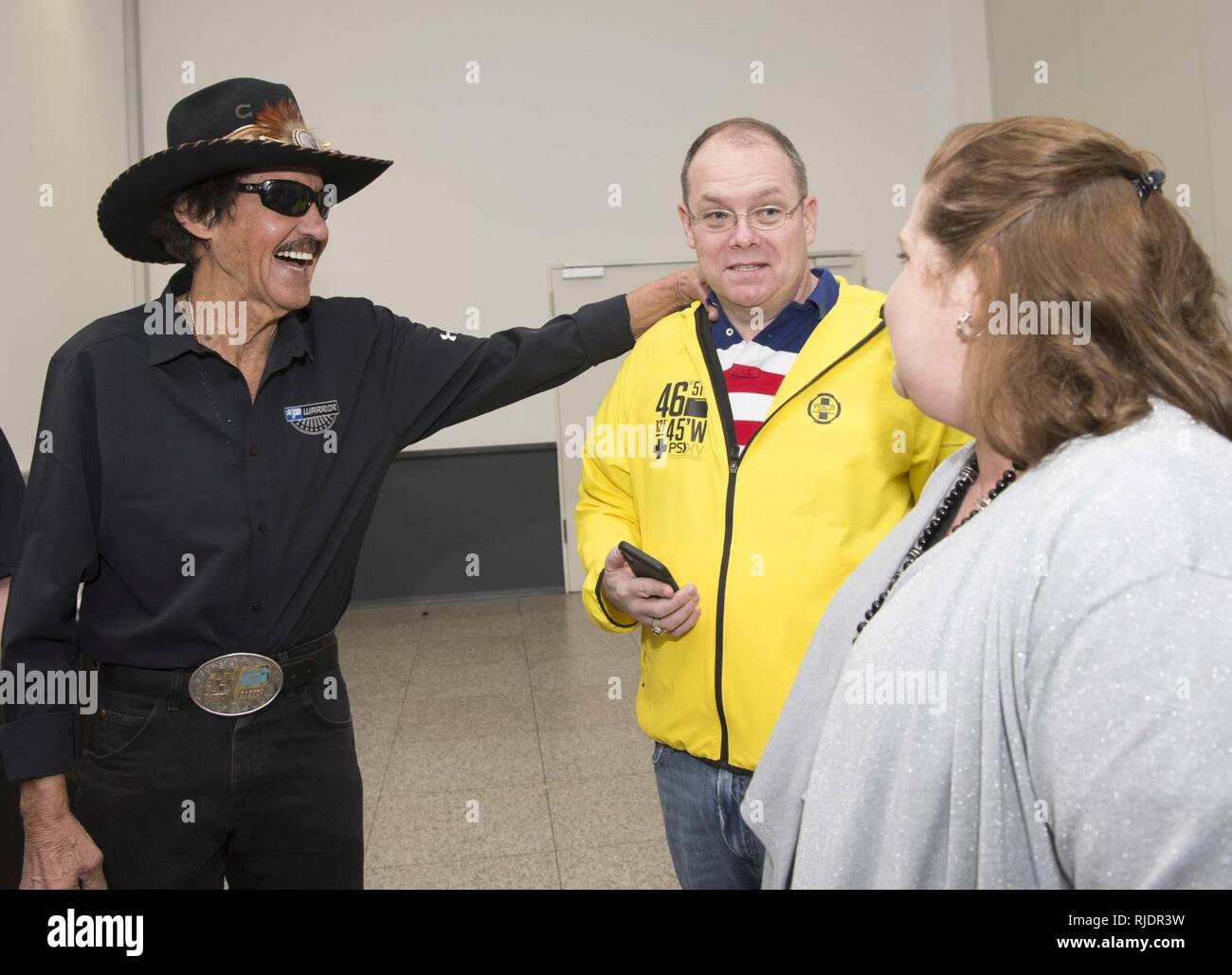 Richard Petty, left, Nascar legend, meets Brig. Gen. Richard G. Moore ...