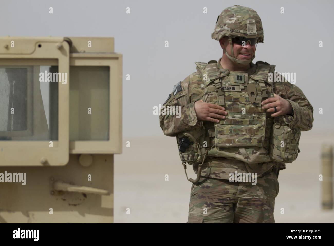 Cpt. Matthew Gaskin, commander, H Company, 1st Battalion, 37th Armored ...