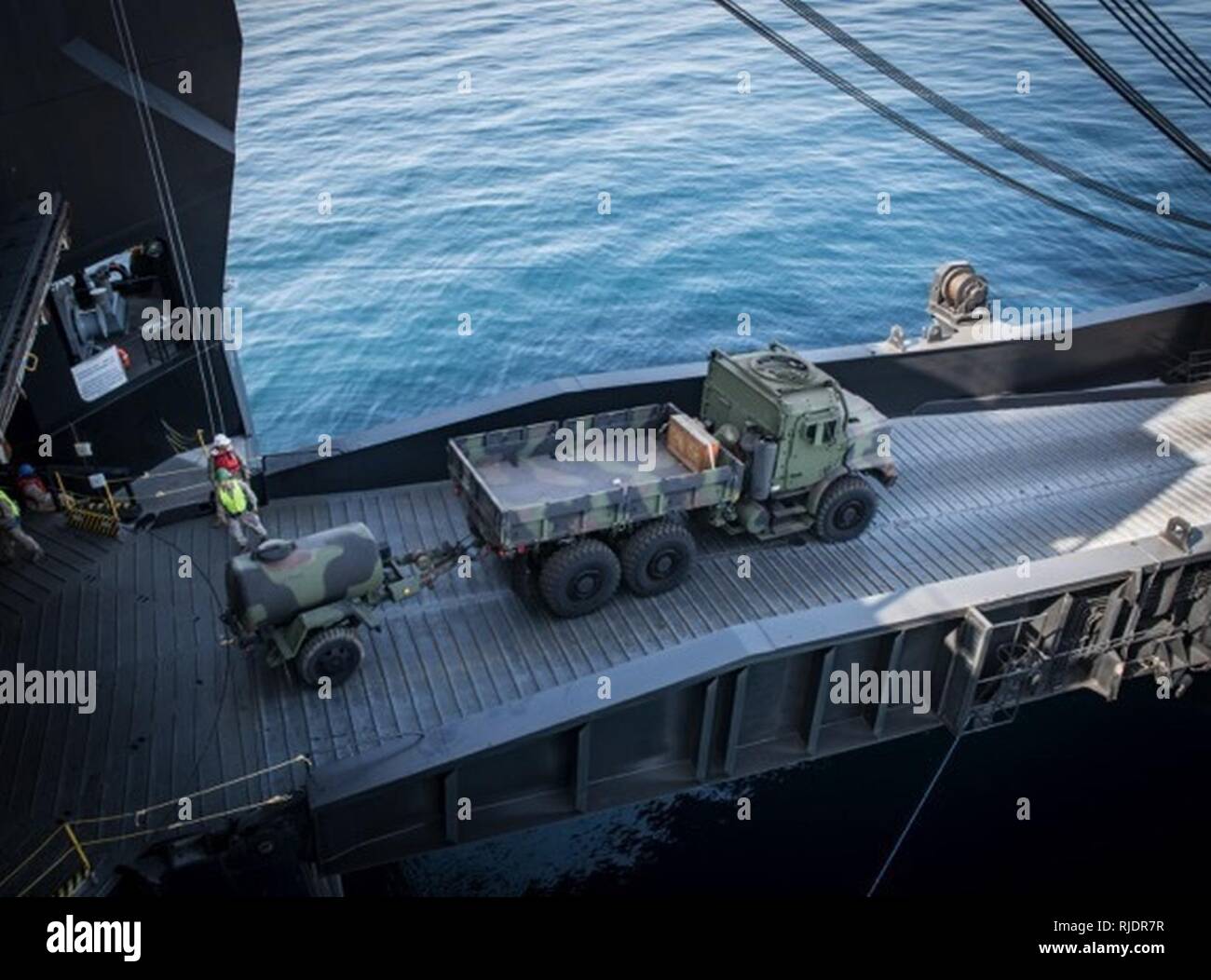 U.S. 5TH FLEET AREA OF OPERATIONS (Jan. 23, 2018) U.S. Marines move a ...