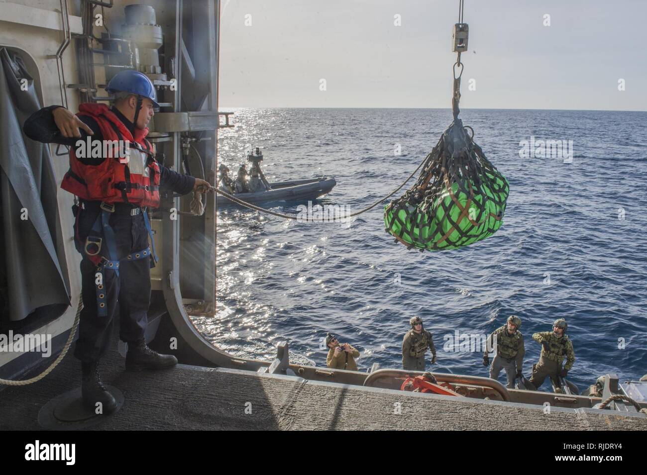 PACIFIC OCEAN (Jan. 21, 2018) Seaman Joshua Herrington, from Las Vegas ...