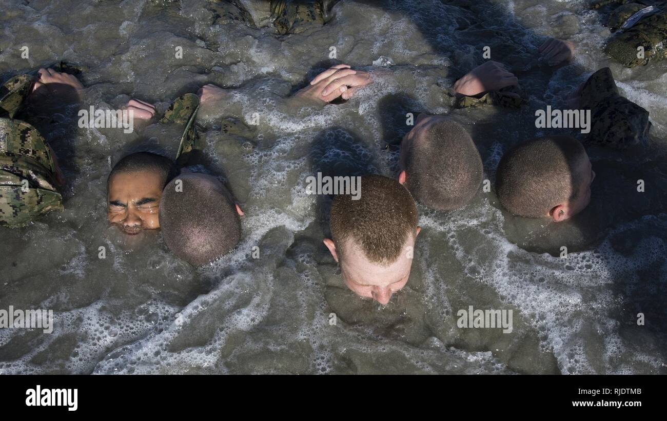 Coronado, Calif., (Jan. 23, 2018) U.S. Navy SEAL candidates participate ...