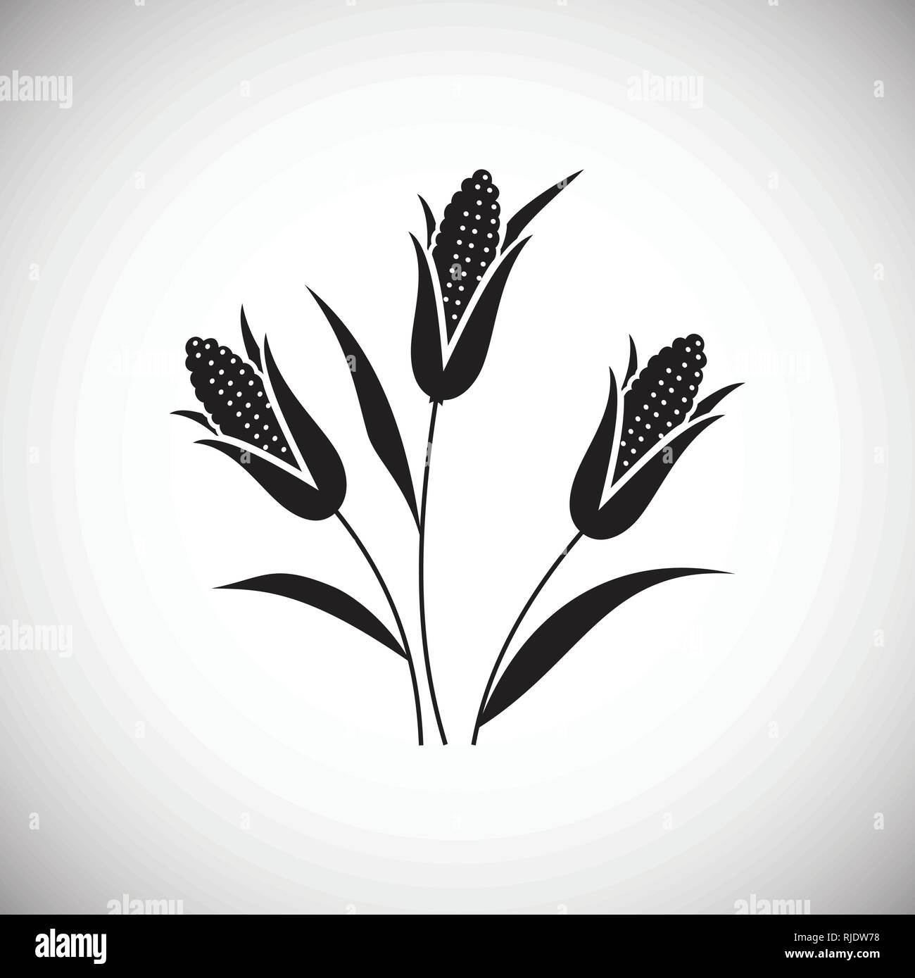 Corn icon on white background for graphic and web design, Modern simple ...