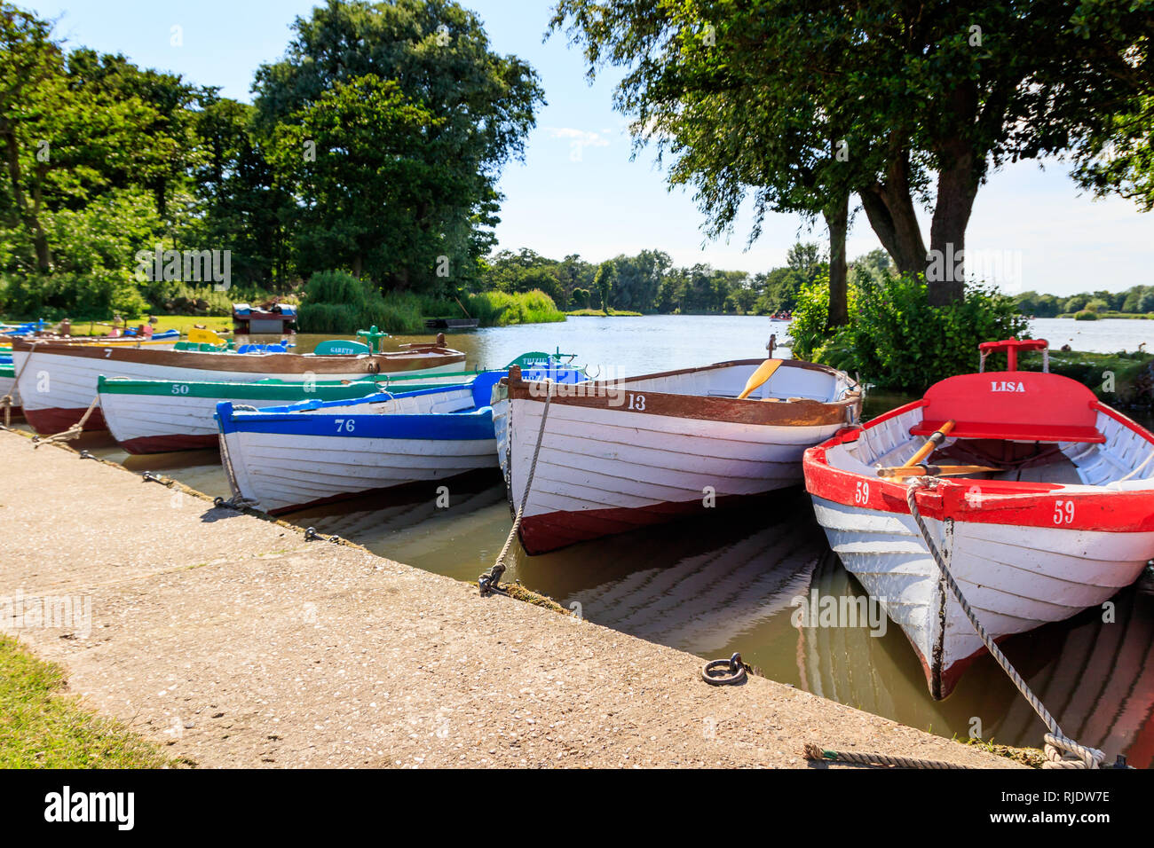 The Meare, Boating Lake Thorpeness, Leiston Suffolk England Stock Photo ...