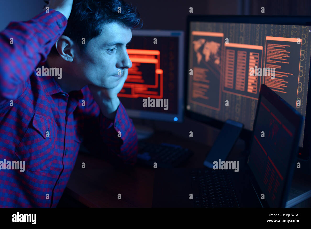 Software cracking background hi-res stock photography and images - Alamy