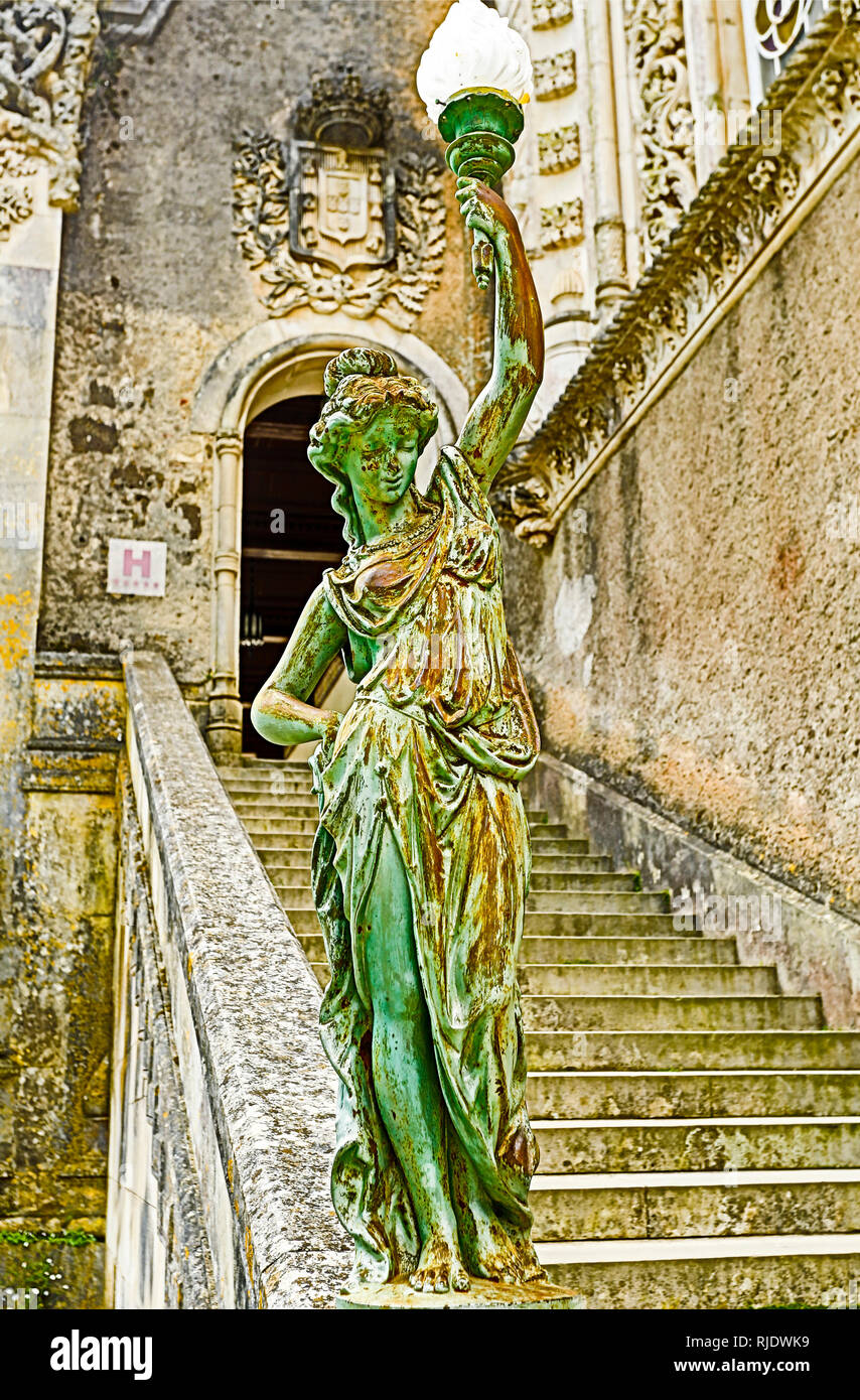 HDR image of the Palace Hotel of Bussaco is a luxury hotel built in ...