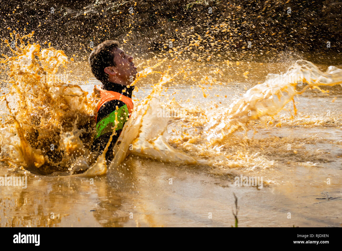 Mud run splash hi-res stock photography and images - Alamy