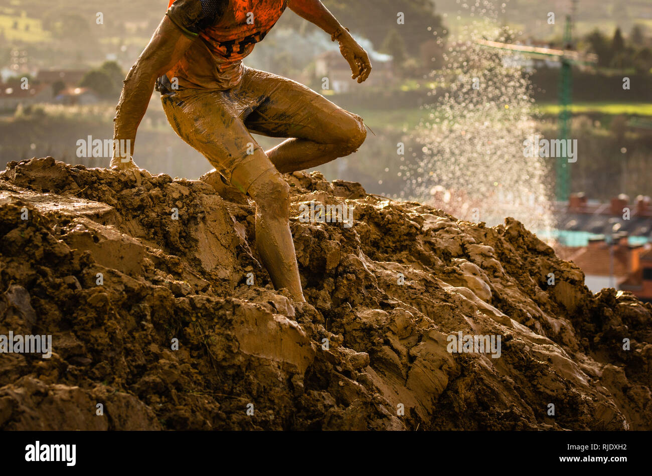 Mud puddle running hi-res stock photography and images - Alamy