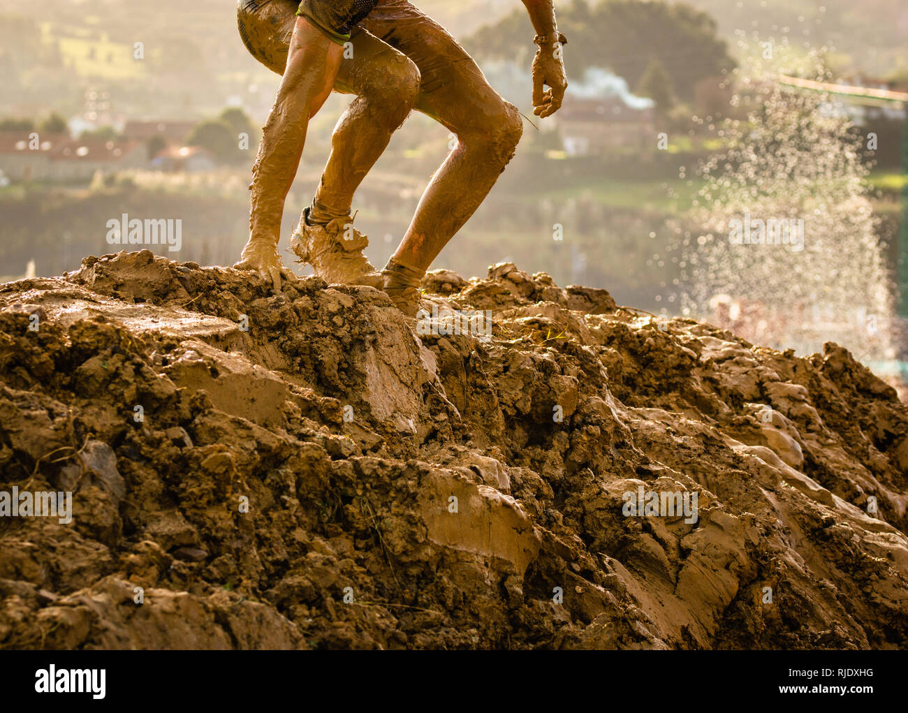 Mud puddle running hi-res stock photography and images - Alamy