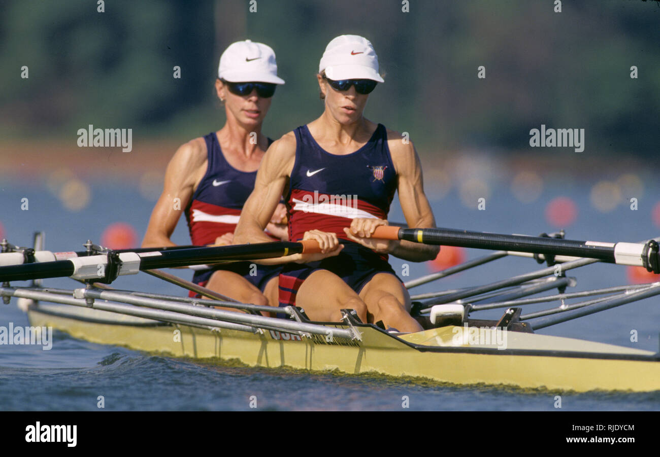 Lindsay burns 1996 olympic rowing regatta lake lanier hi-res stock ...
