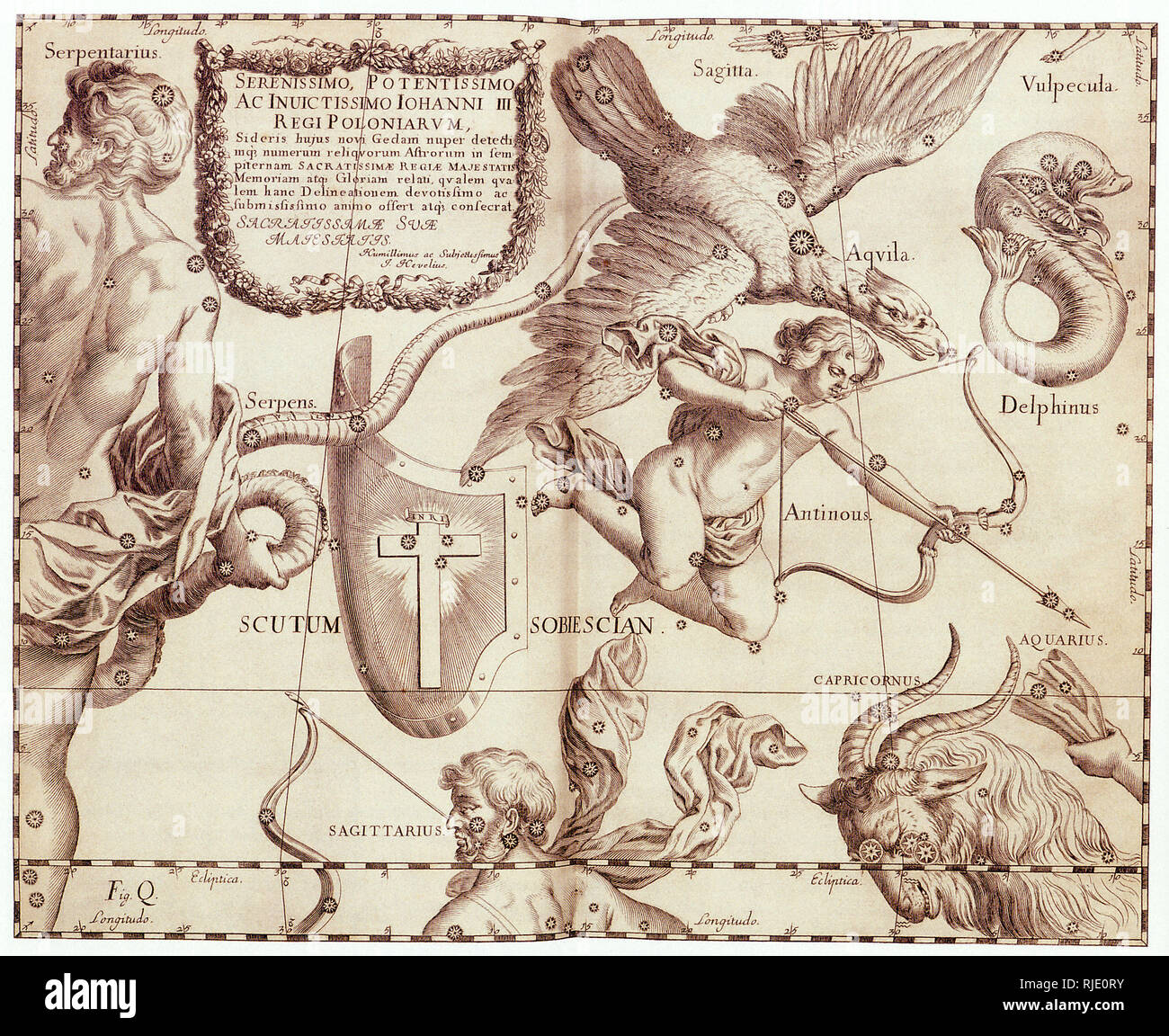 Johannes hevelius map hi-res stock photography and images - Alamy