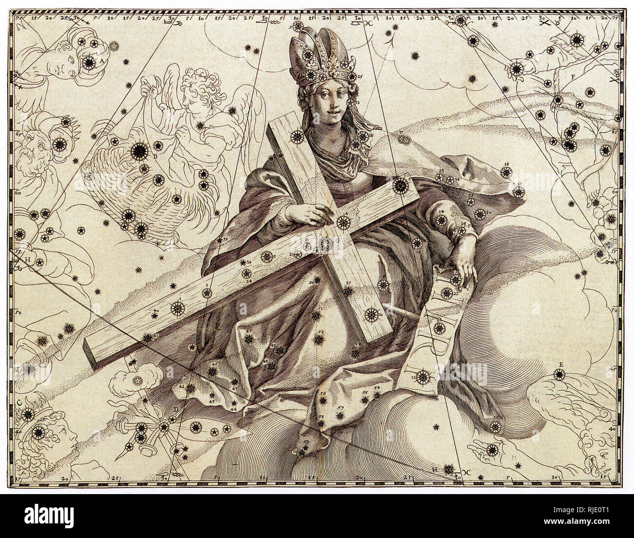 Schiller: Cygnus as the Holy Cross Stock Photo - Alamy