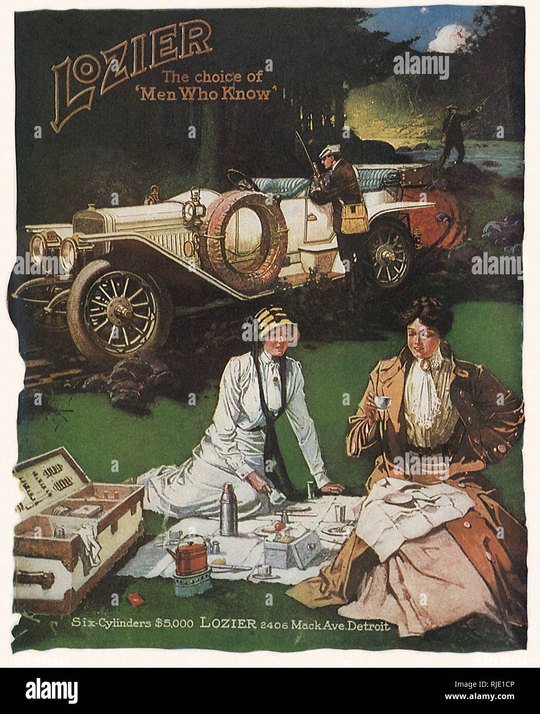 Picnic illustration vintage hi-res stock photography and images - Alamy