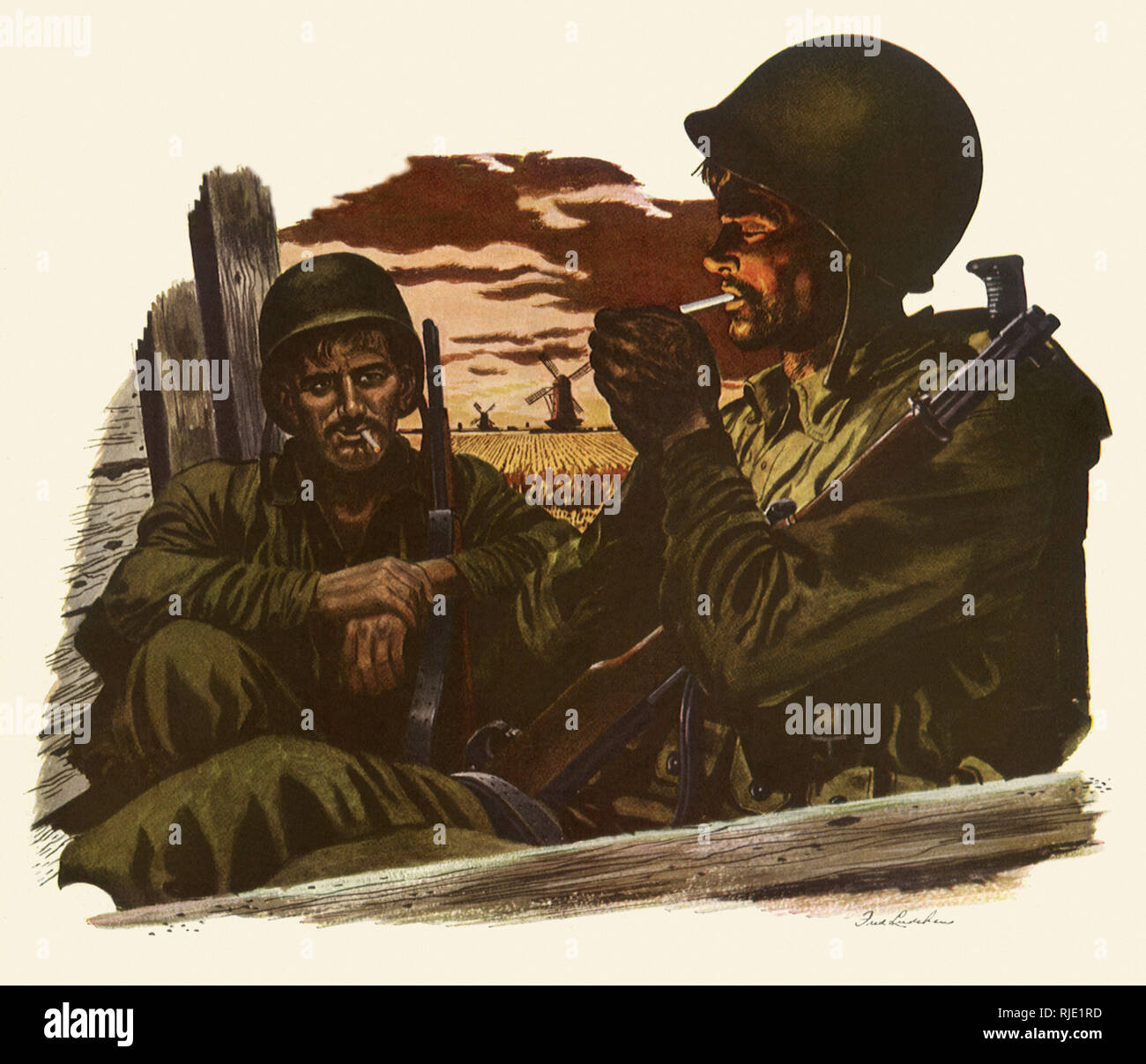 Soldiers break hi-res stock photography and images - Alamy