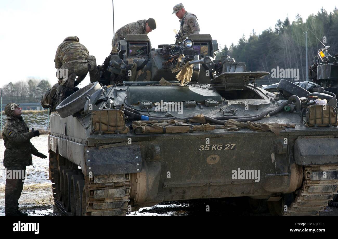 Warrior tracked armored vehicle hi-res stock photography and images - Alamy