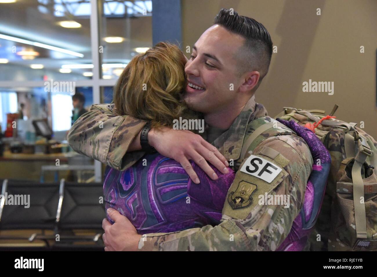 U.S. Air Force Staff Sgt. Michael Blake, of the 119th Security Forces ...