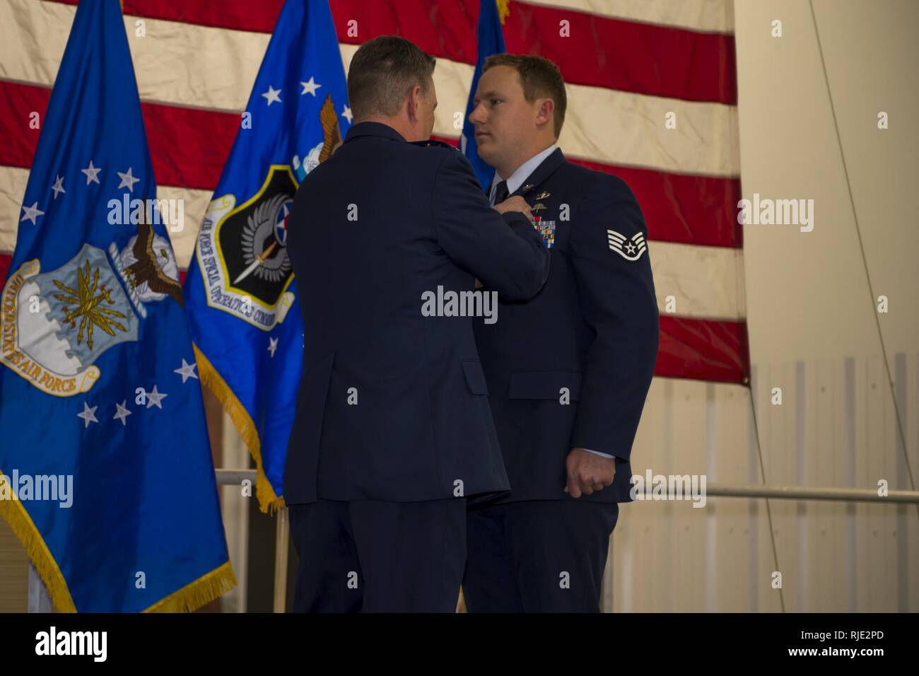 U.S. Air Force Staff Sgt. Christopher Lewis, a combat controller with ...