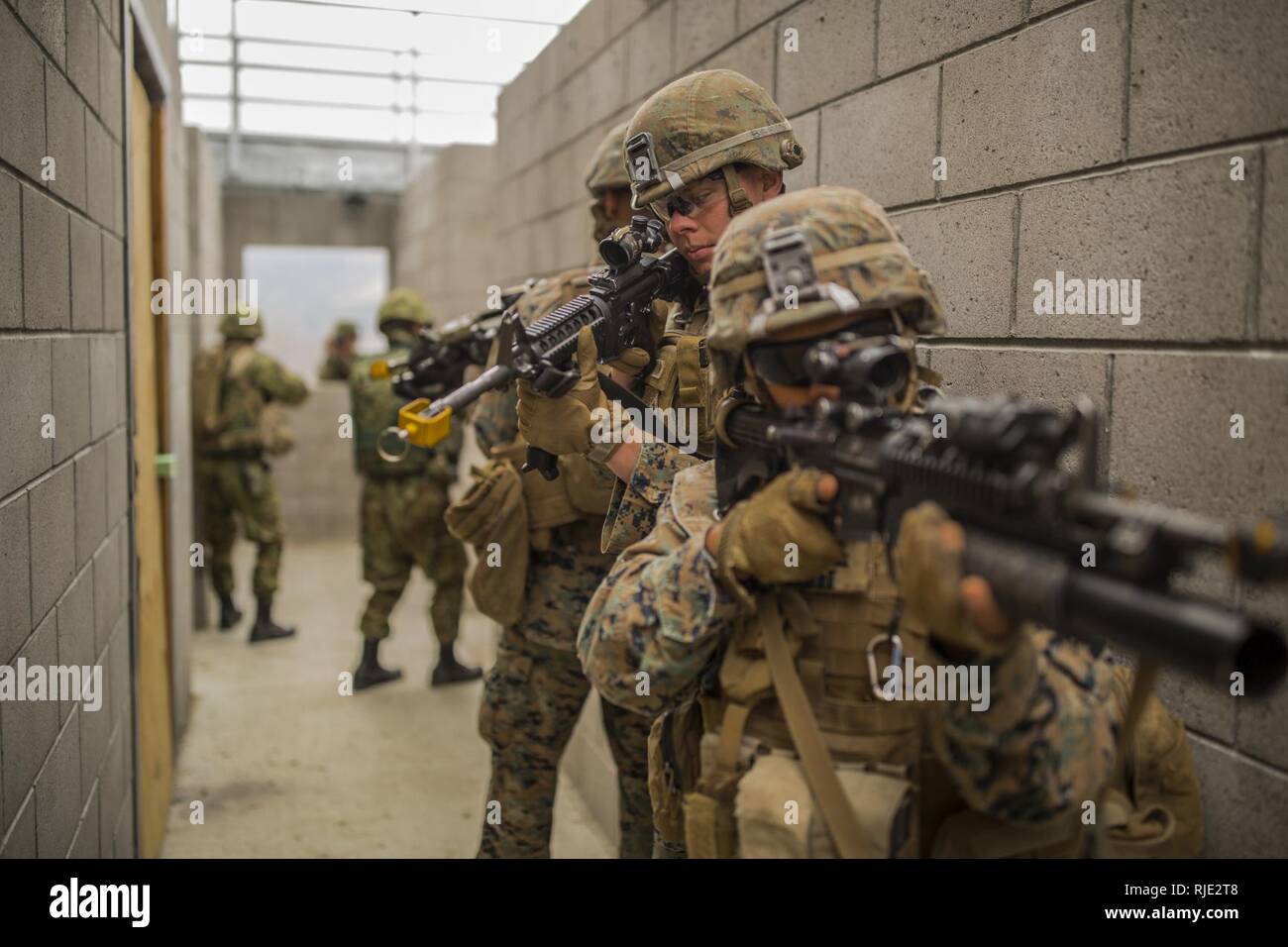 MARINE CORPS BASE CAMP PENDLETON, Calif. – U.S. Marines with 1st Combat ...
