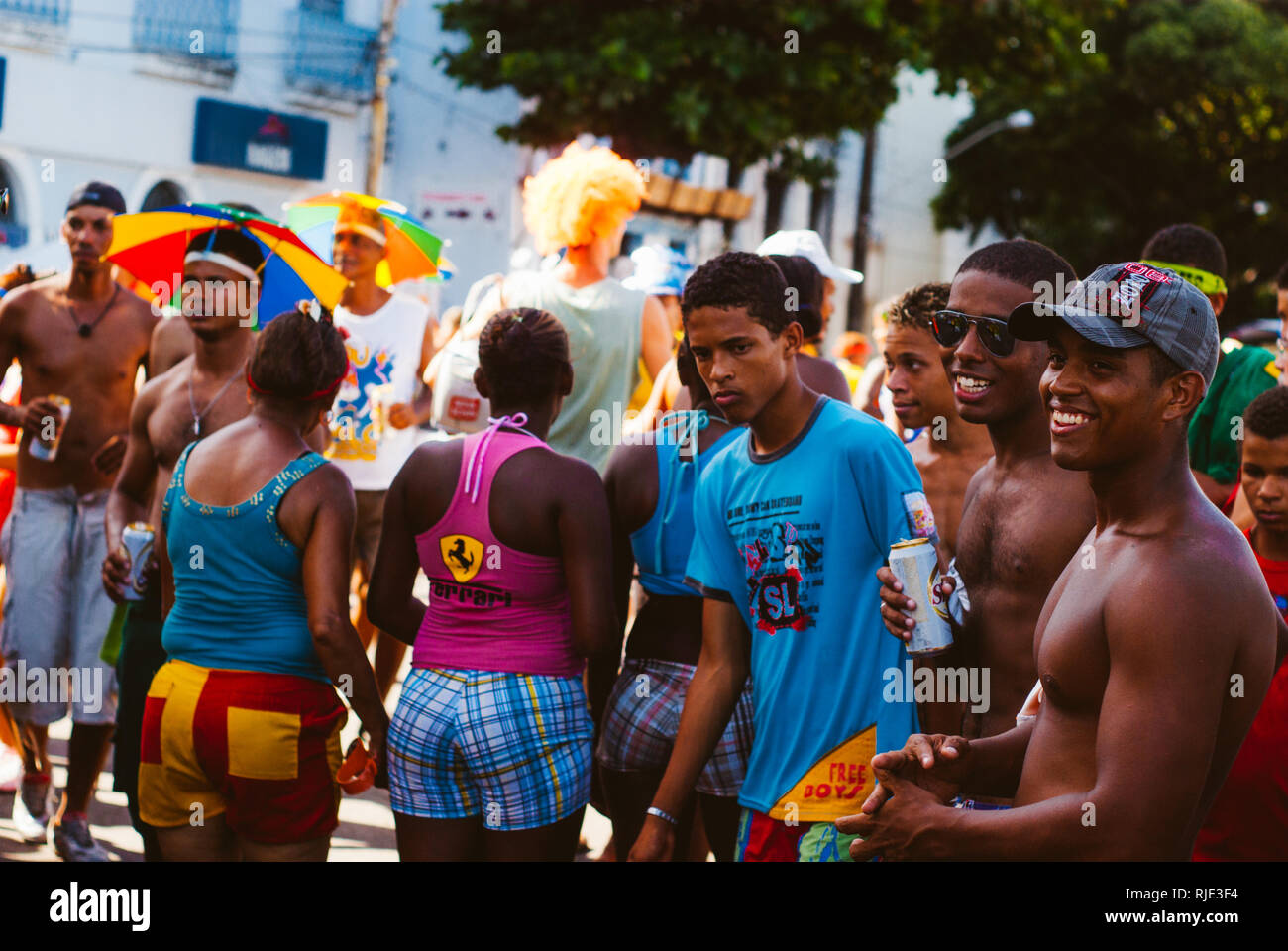 RECIFE,BRAZIL-FEB.21,2009: people gather in recife to celebrate the ...