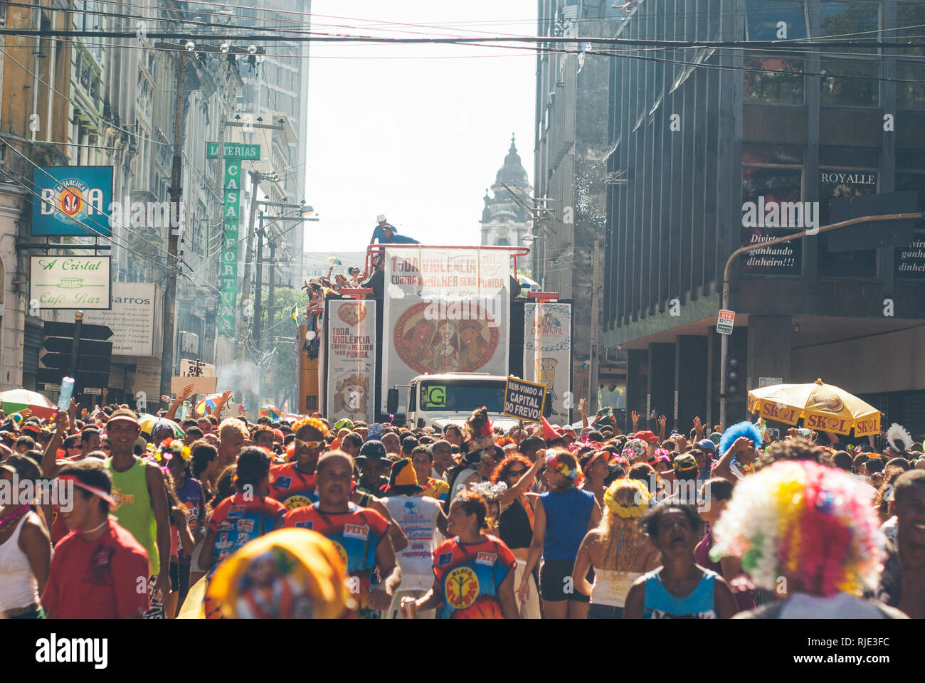 RECIFE,BRAZIL-FEB.21,2009: people gather in recife to celebrate the ...