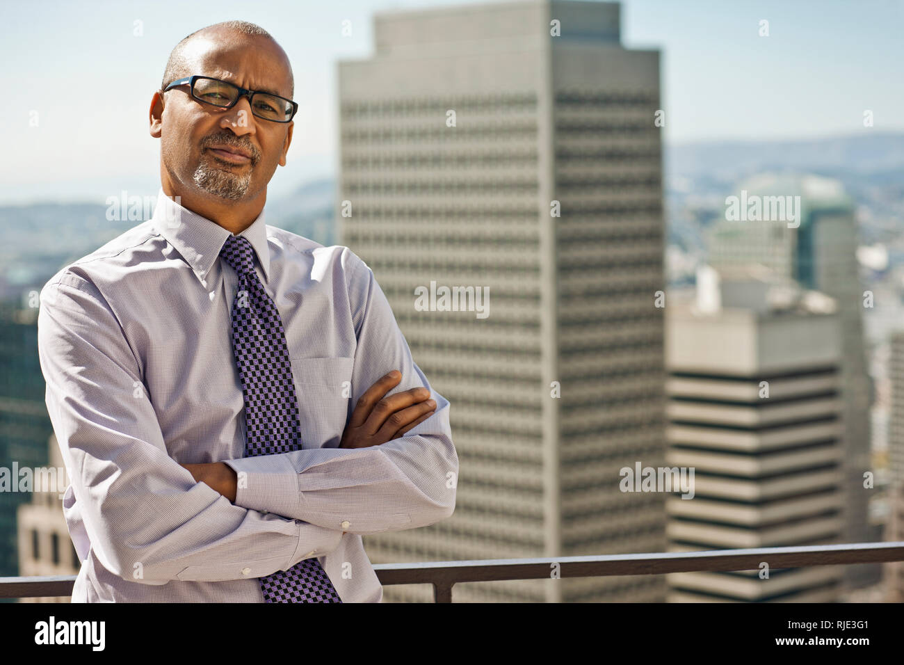 Portrait of a middle aged businessman Stock Photo - Alamy