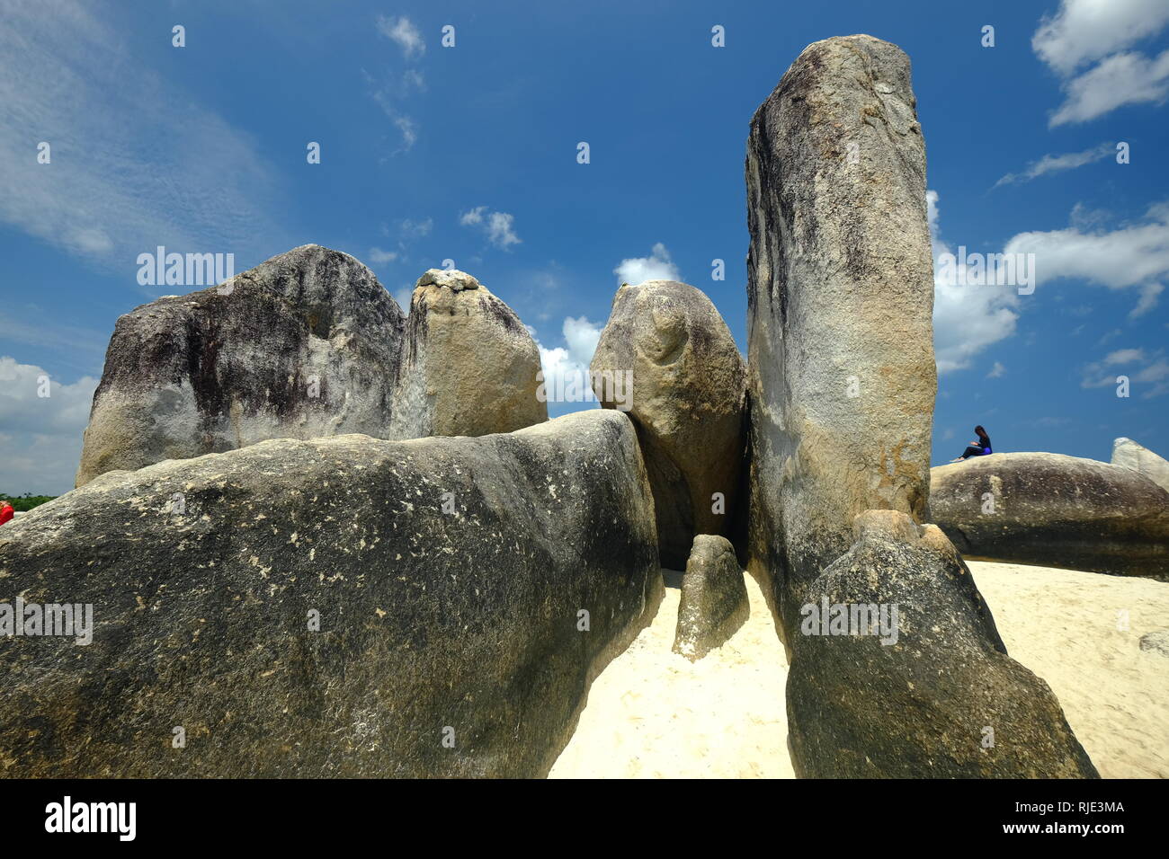 Batu Berlayar Island (Sailing Rock) is a giant granite rock formation ...
